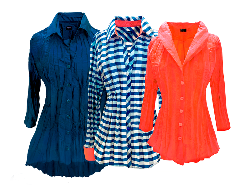 FIRUZE Designs & Beluva Collection Blouses Made in the USA